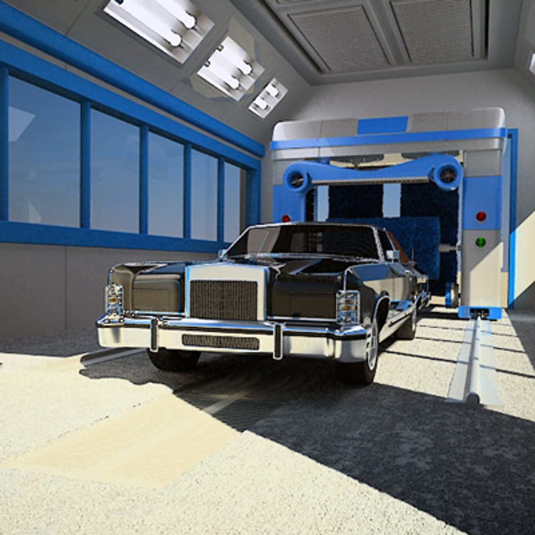 3ds max automatic car wash