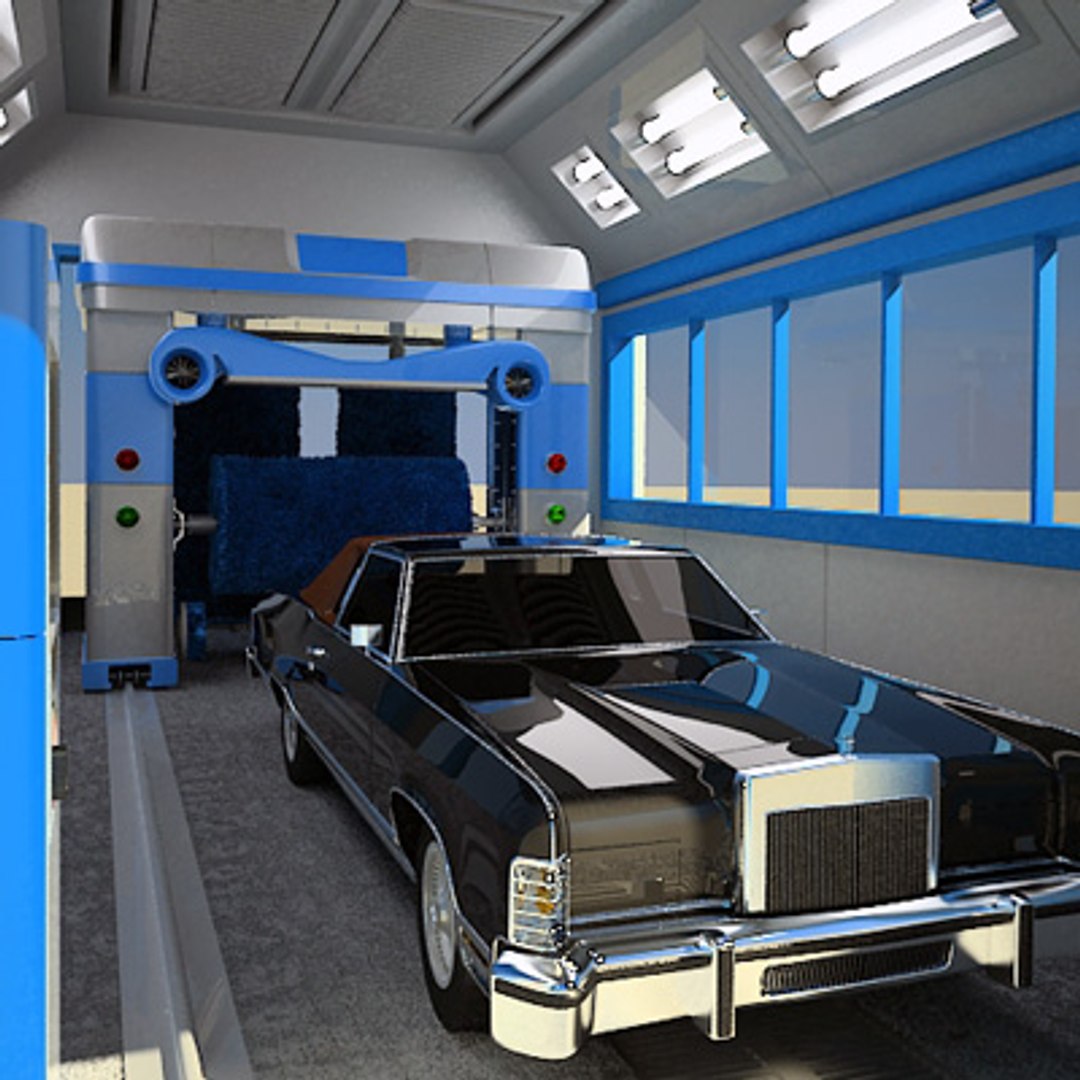 3ds max automatic car wash