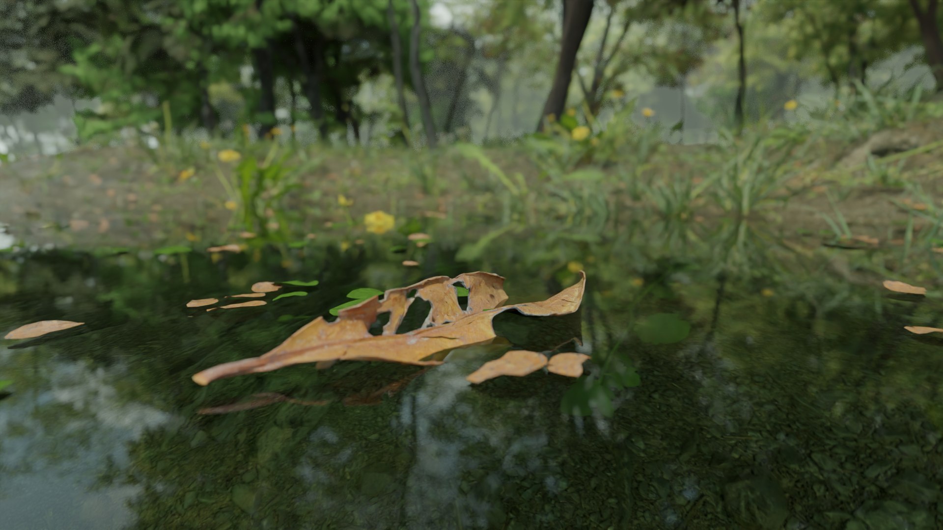 Realistic FOREST And POND 3D - TurboSquid 2311492
