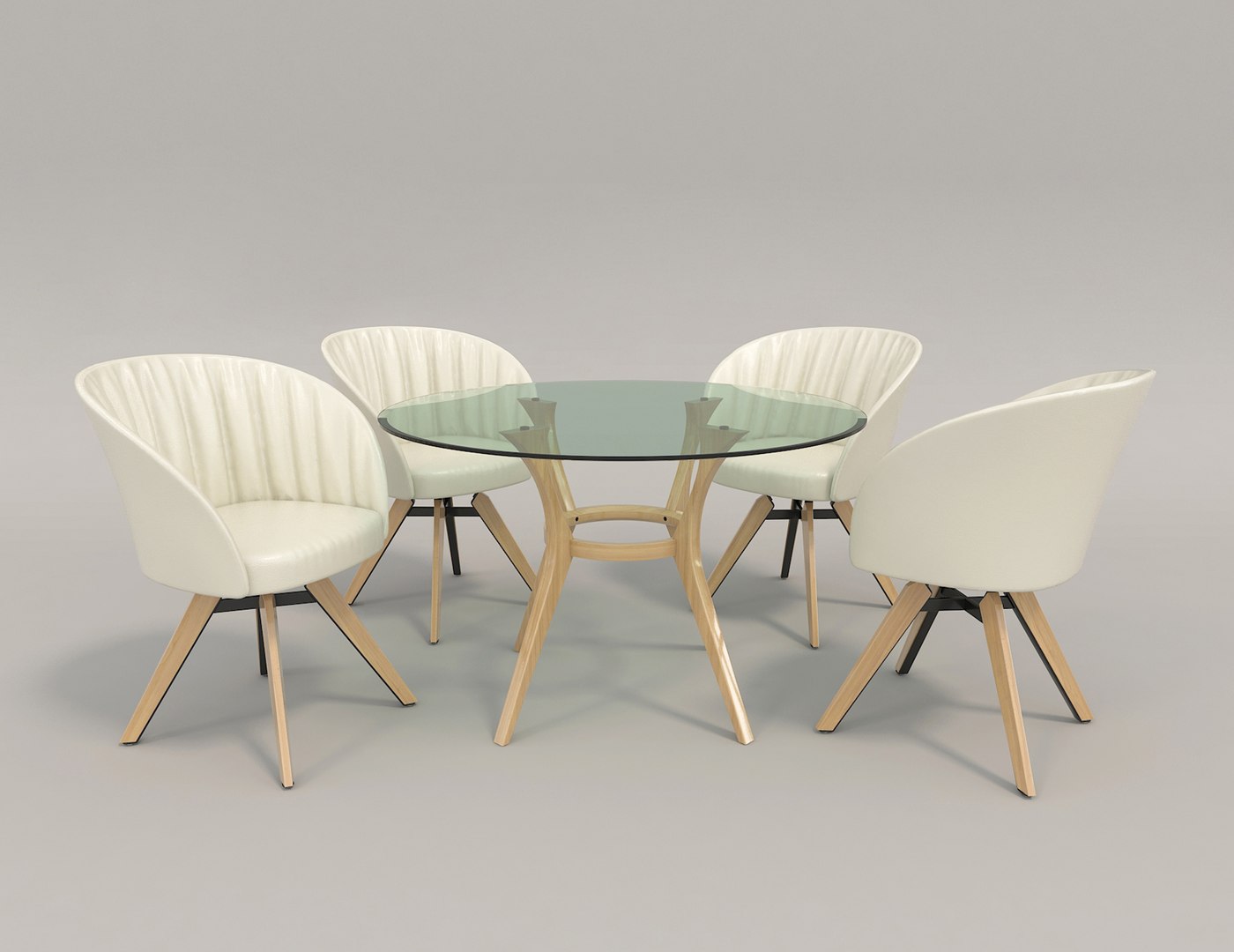 3D Modern Dining Table And Chairs 39 - TurboSquid 2200743