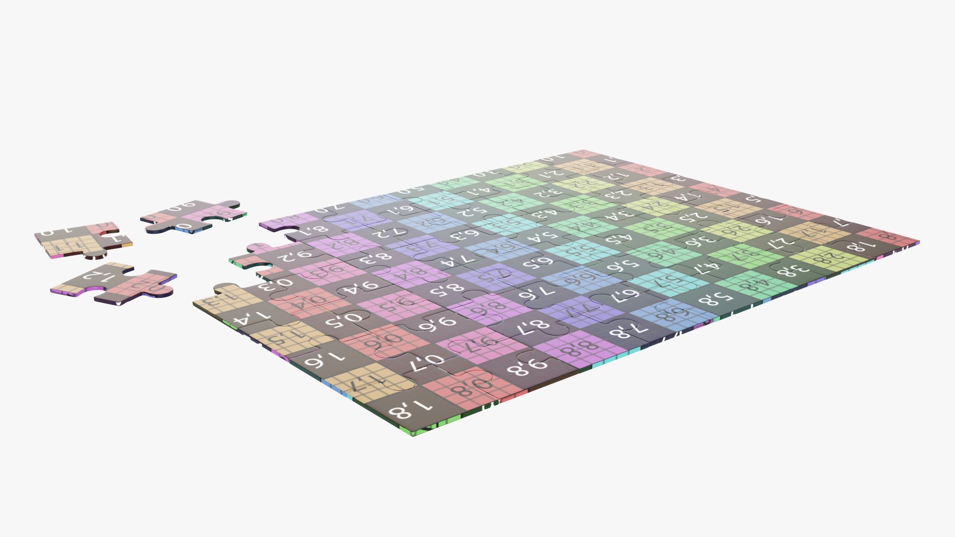Jigsaw puzzle piece 3D model - TurboSquid 1658040