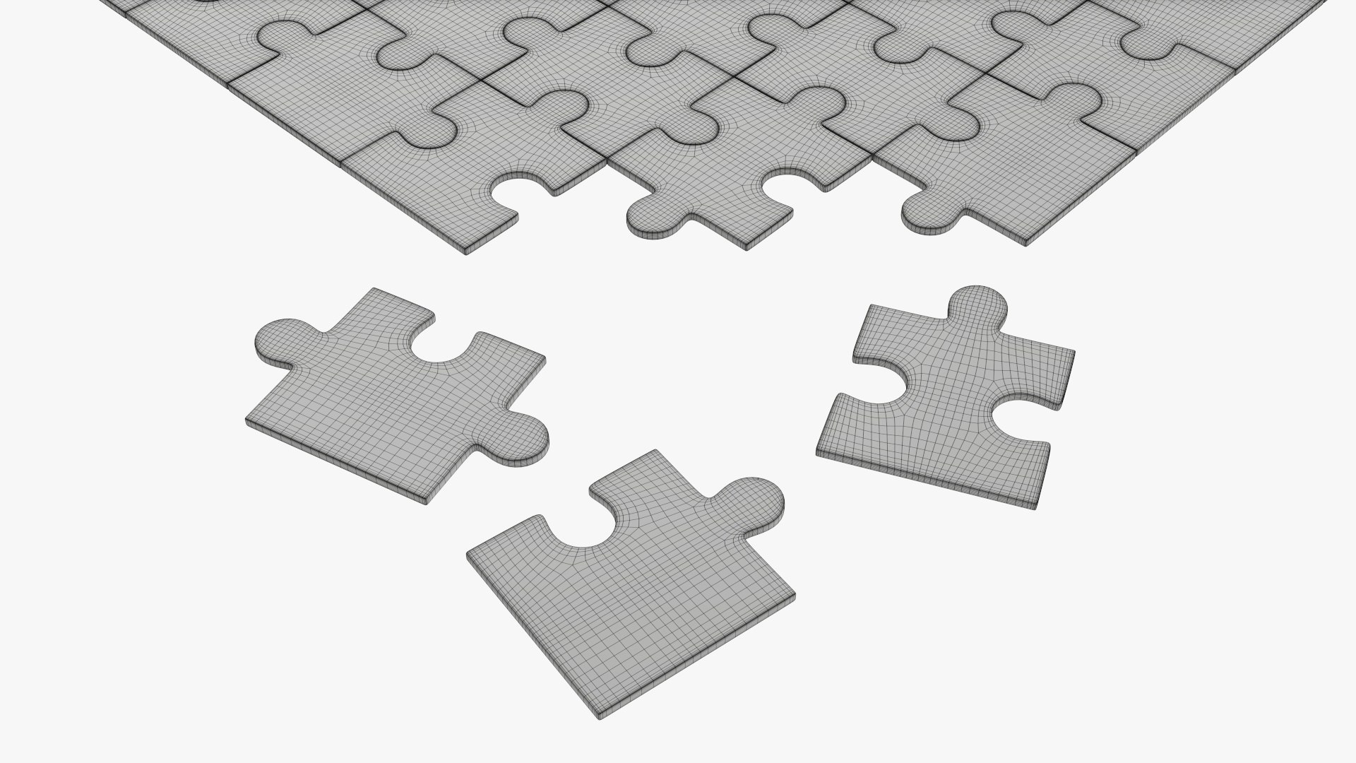 Jigsaw puzzle piece 3D model - TurboSquid 1658040