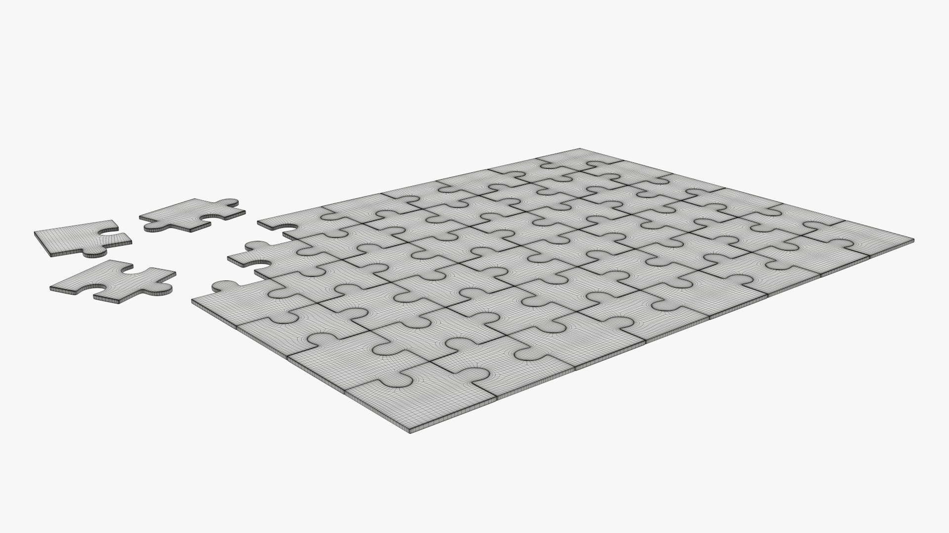 Jigsaw puzzle piece 3D model - TurboSquid 1658040