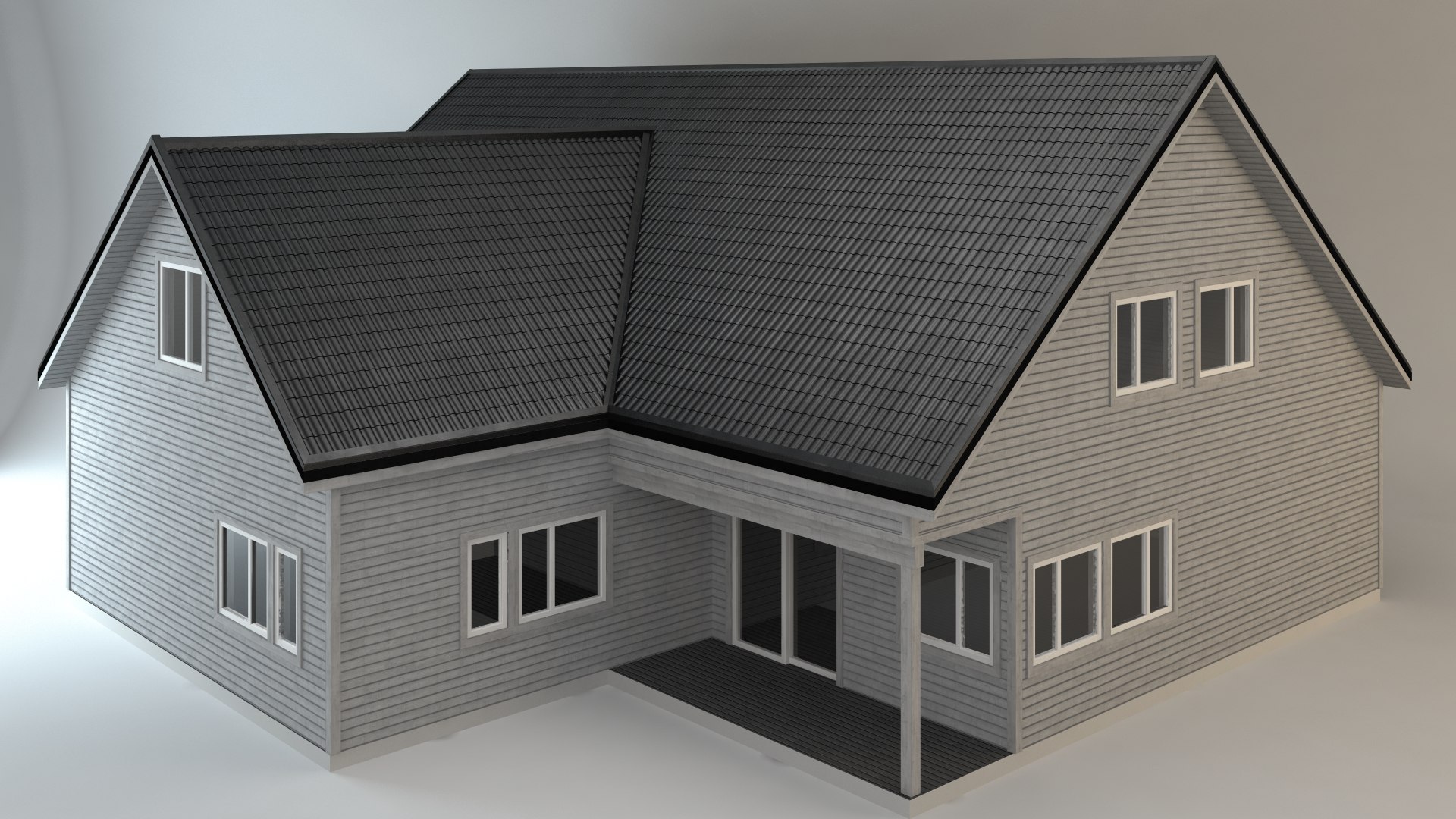 3d model cottage