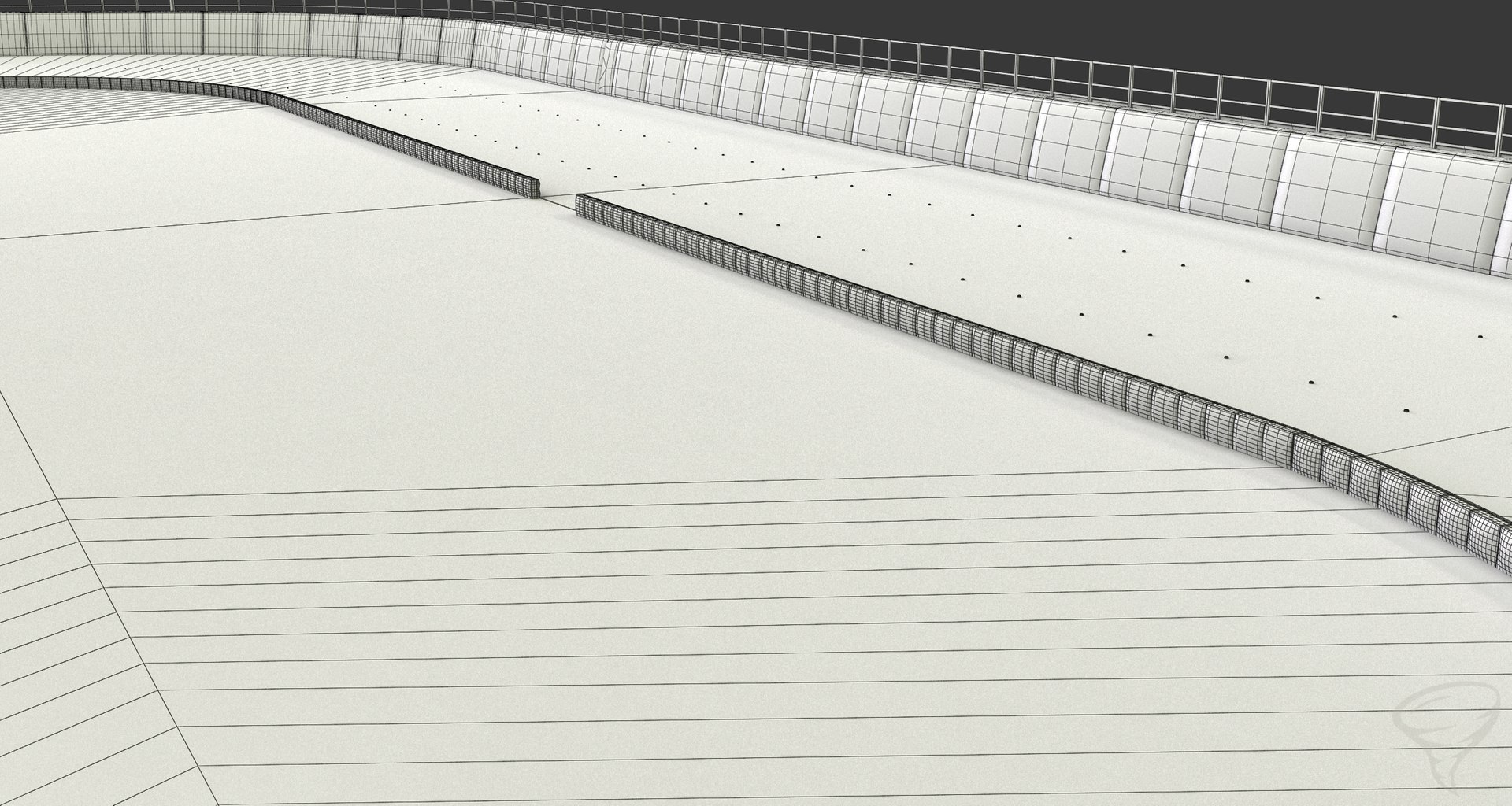 3d model speed skating rink