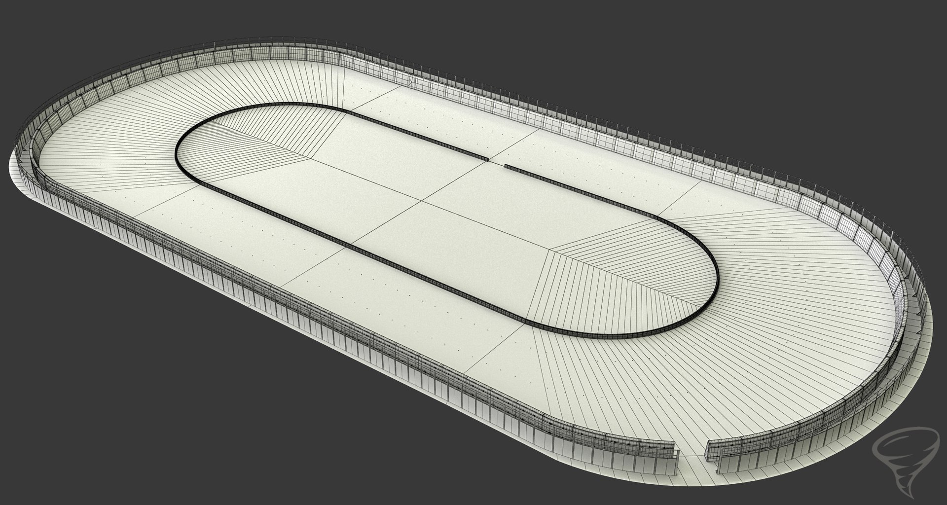 3d model speed skating rink