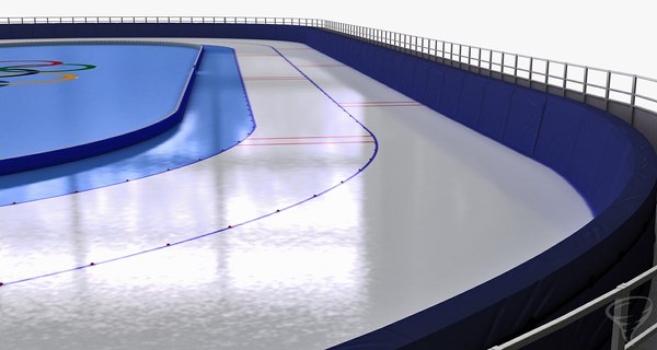 3d model speed skating rink