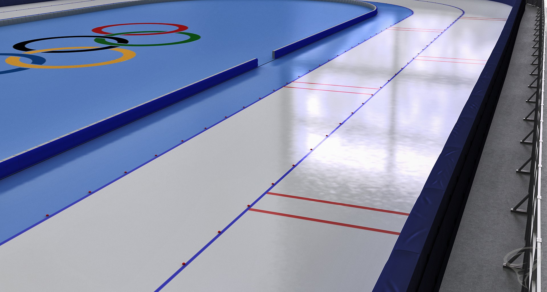 3d Model Speed Skating Rink