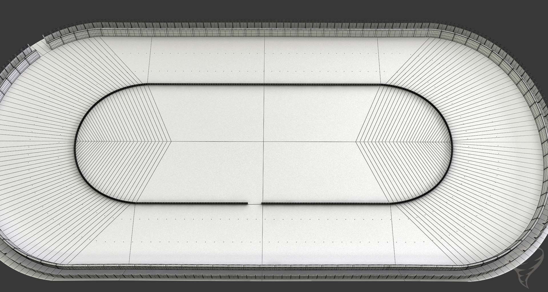 3d model speed skating rink
