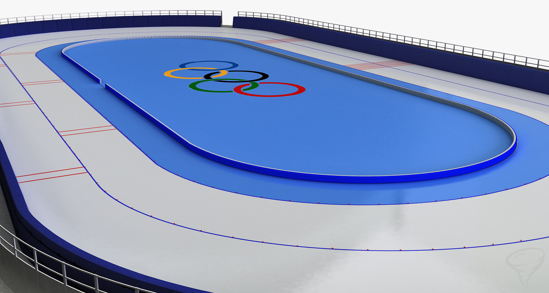 3d model speed skating rink