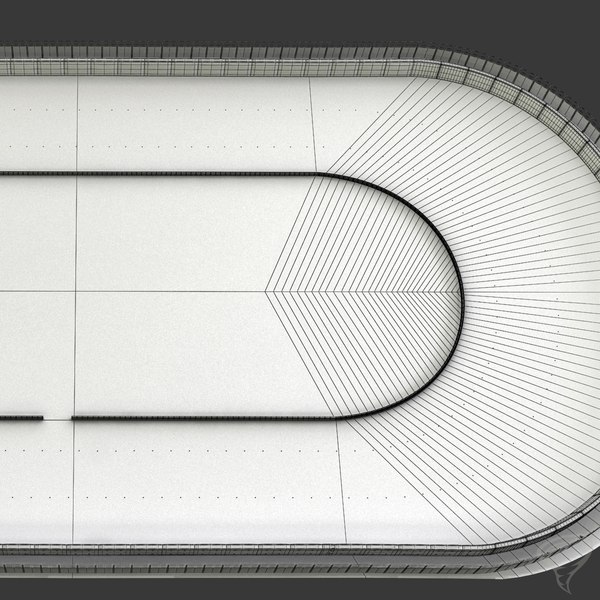 3d model speed skating rink