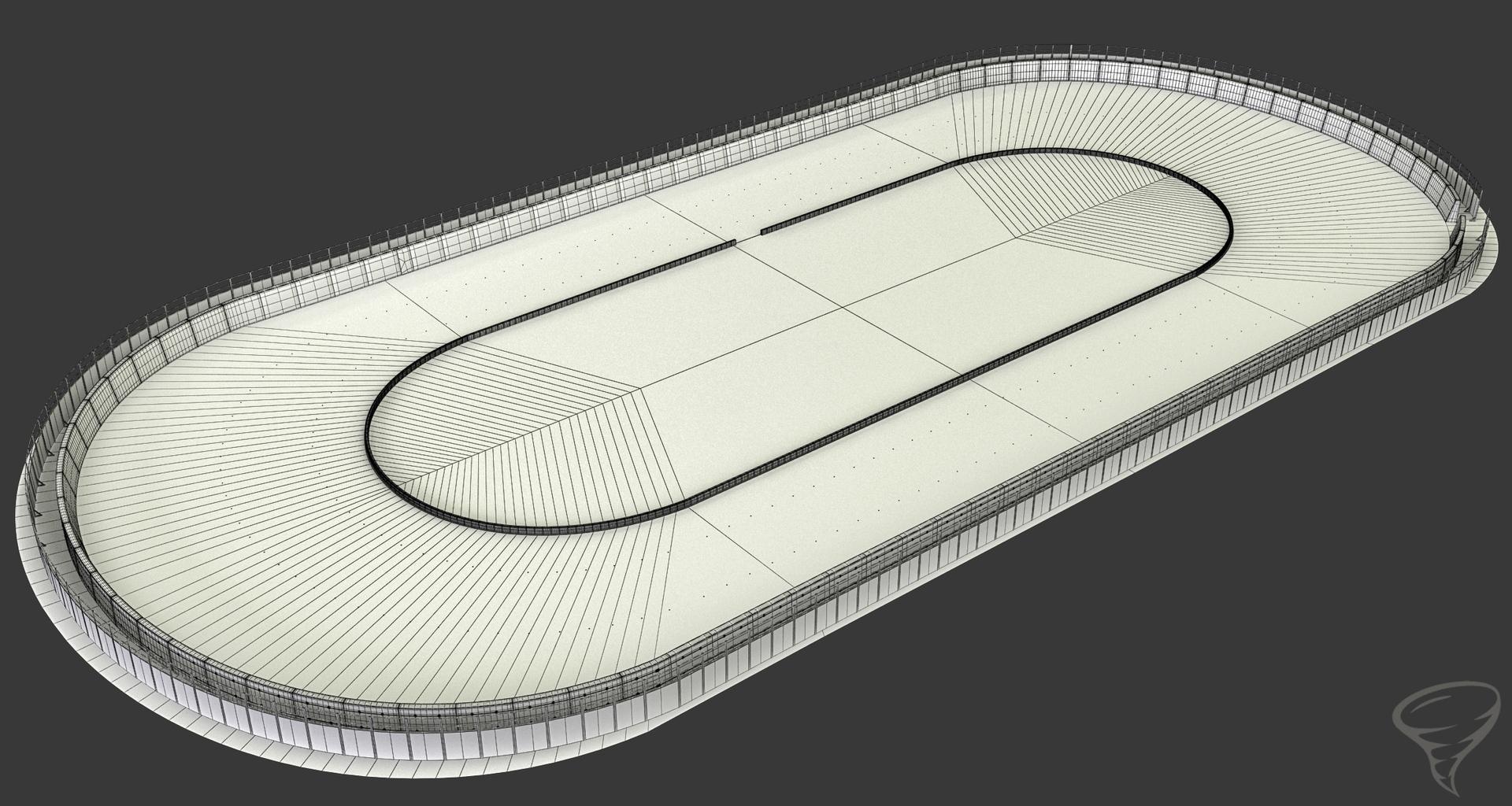 3d model speed skating rink