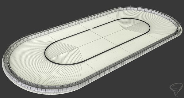 3d model speed skating rink