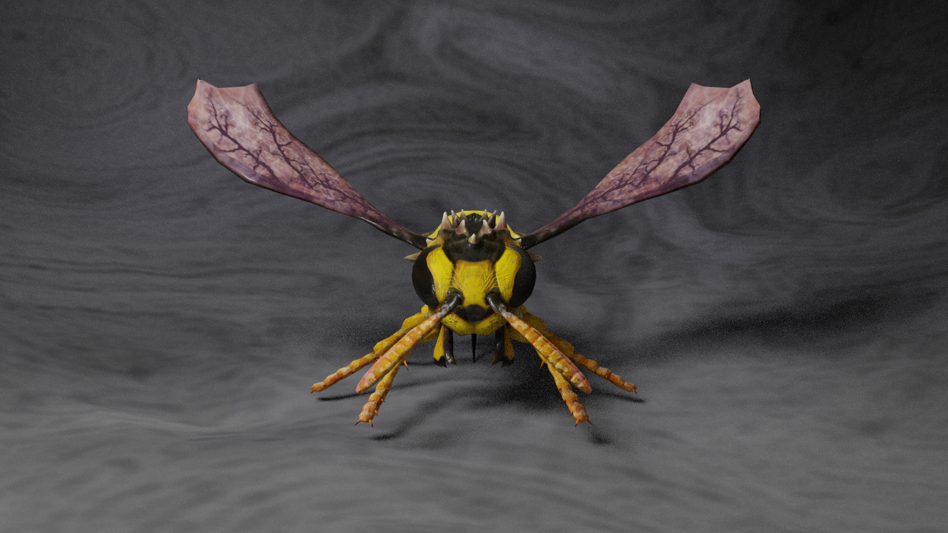 Wasp Monster Bat Wings 3D Model - TurboSquid 1660780