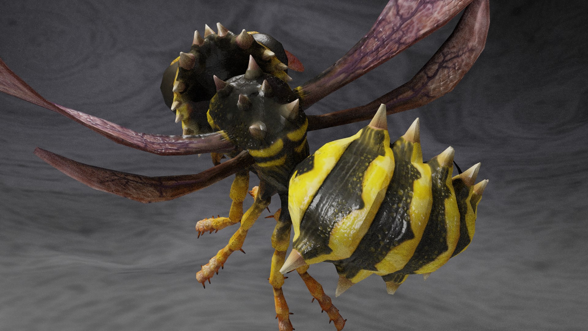Wasp Monster Bat Wings 3D Model - TurboSquid 1660780