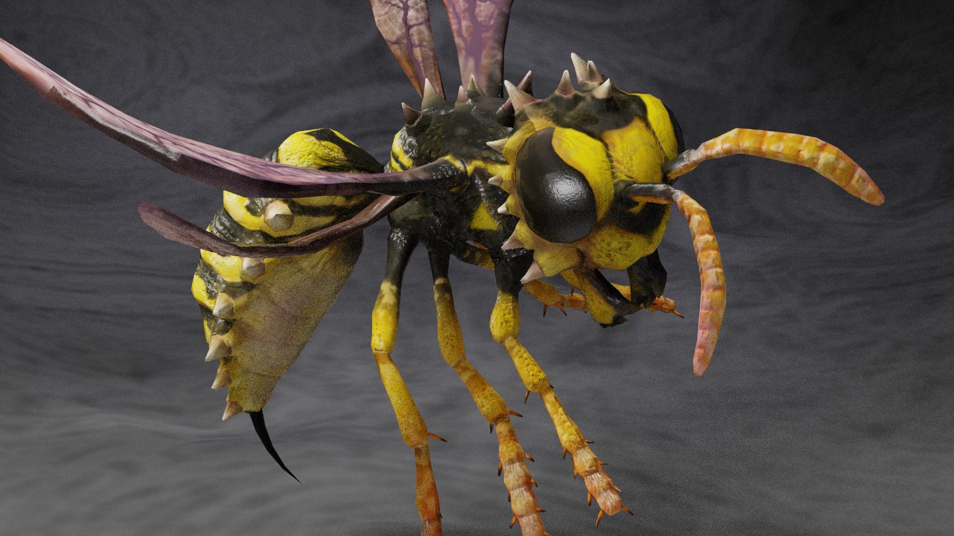 Wasp Monster Bat Wings 3D Model - TurboSquid 1660780