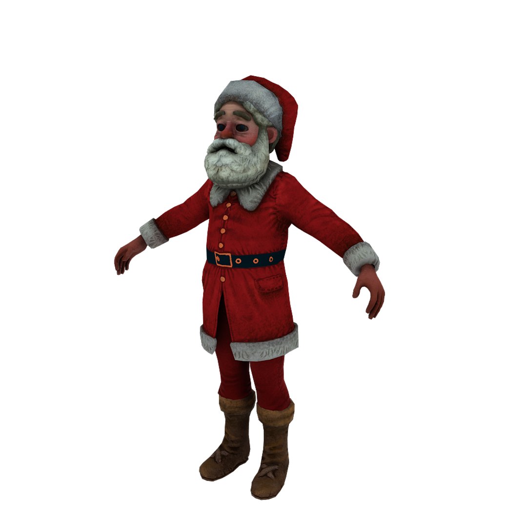 3D santa low-poly - TurboSquid 1461613