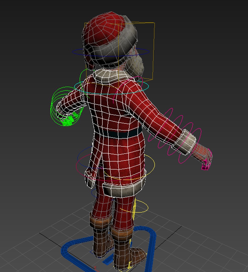 3D santa low-poly - TurboSquid 1461613