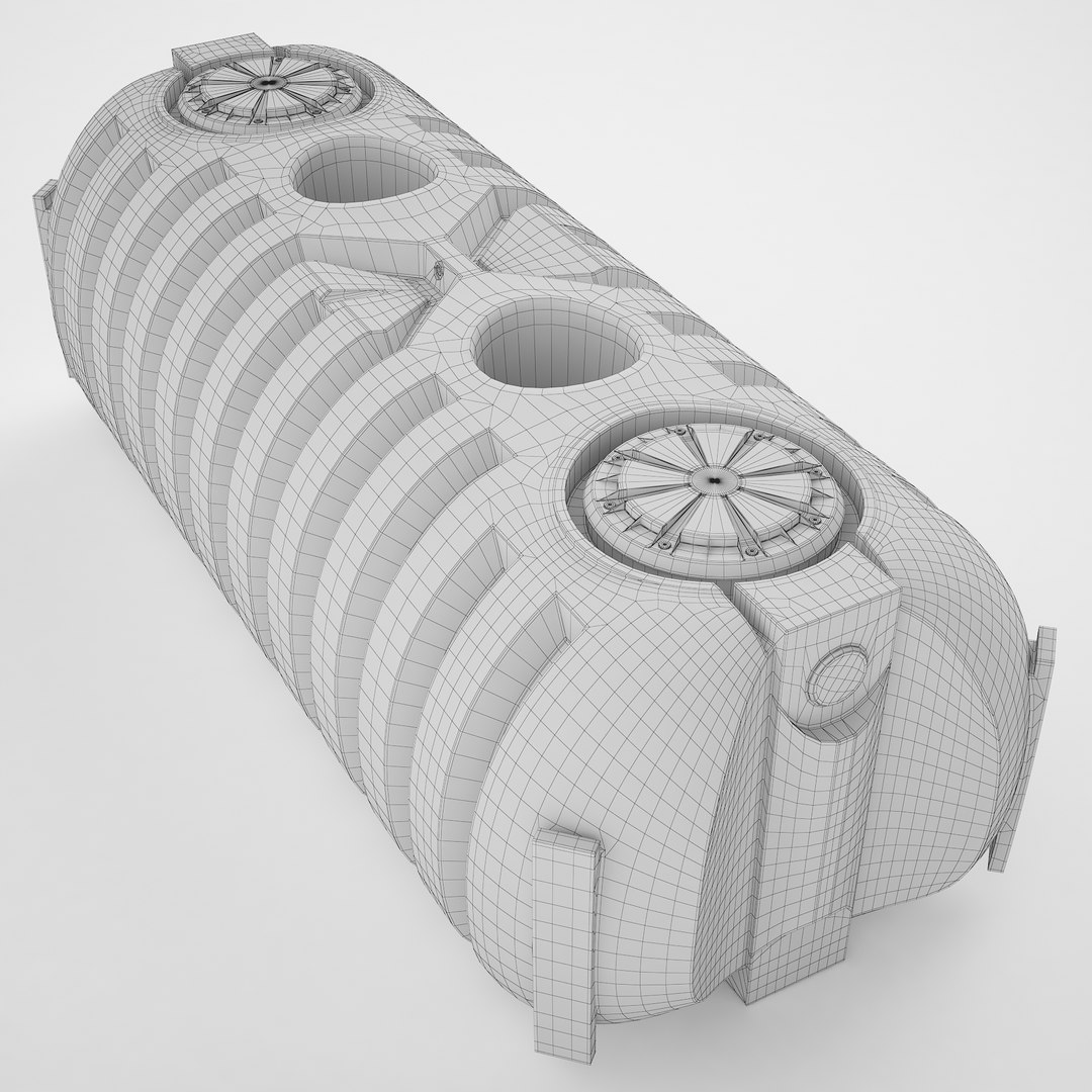 3D Model Low Profile Plastic Septic Tank 03 - TurboSquid 2058703