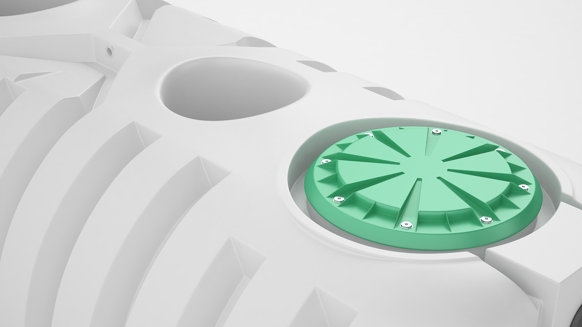 3D Model Low Profile Plastic Septic Tank 03 - TurboSquid 2058703