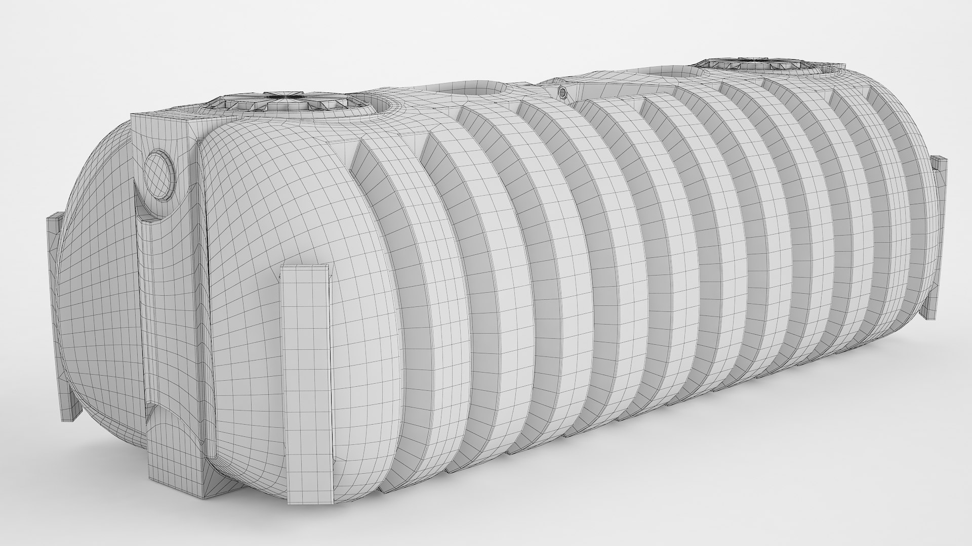 3D Model Low Profile Plastic Septic Tank 03 - TurboSquid 2058703