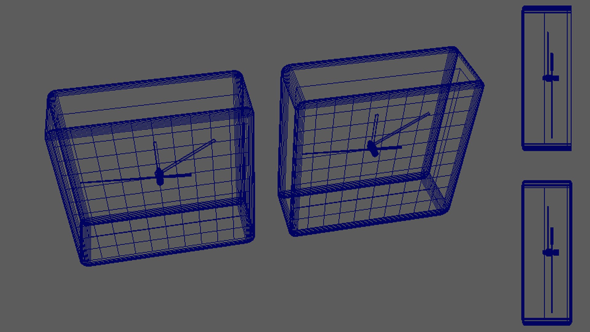 Square Clock Model - TurboSquid 2042334