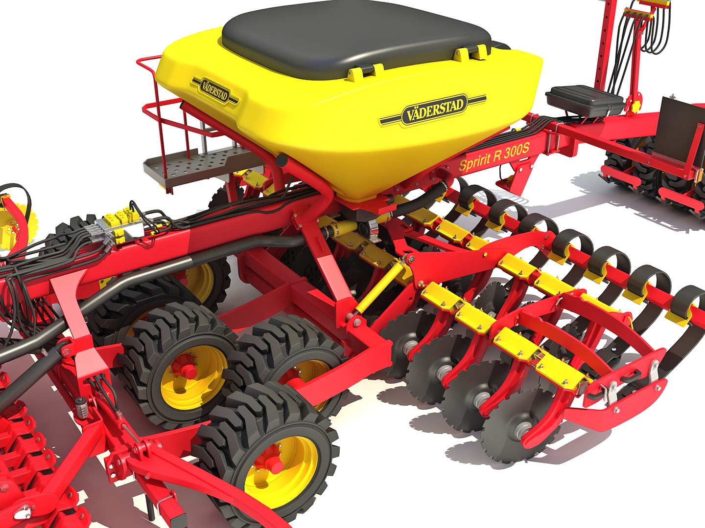 3D Vaderstad Seed Drill Model - TurboSquid 1444604