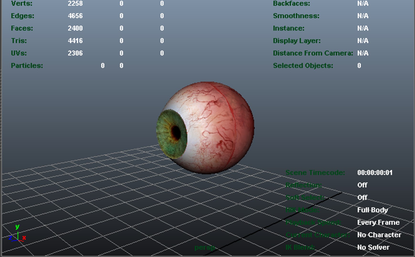 Green Eye 3d Model