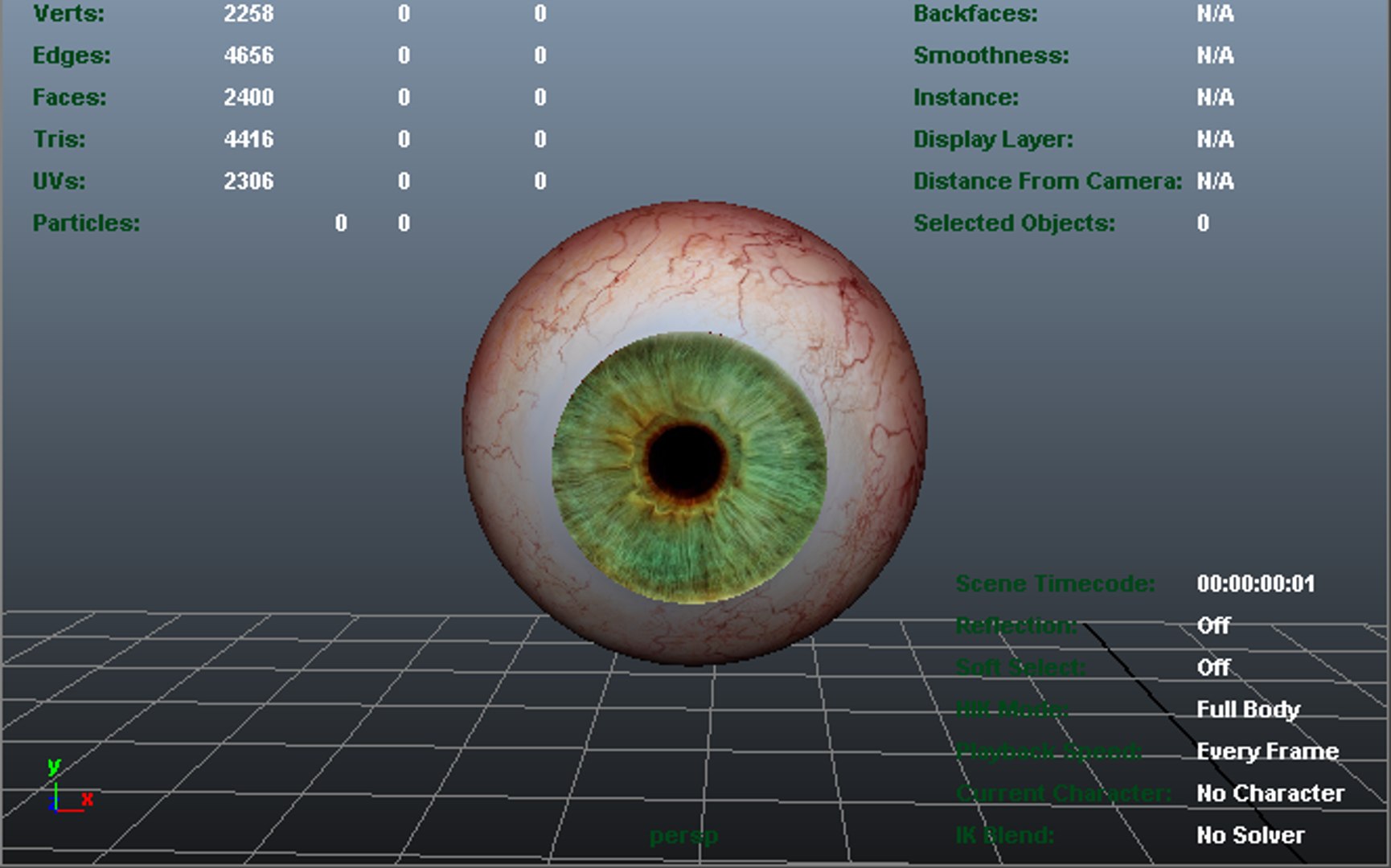 Green Eye 3d Model