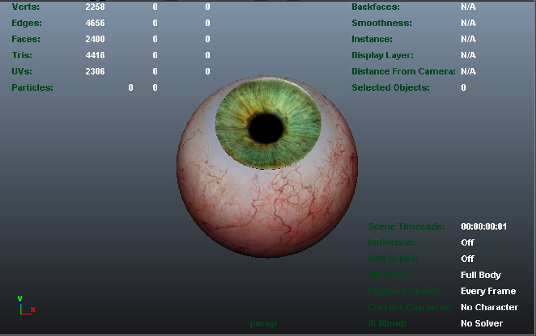 Green Eye 3d Model
