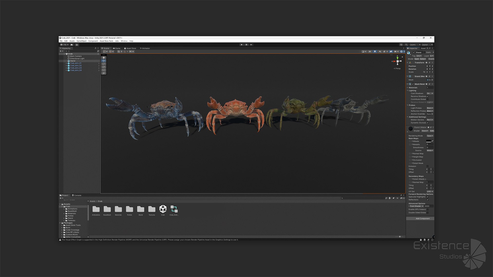 Royal Crab - King Sebastian - Low Poly Realistic 3D Model - Rigged ...