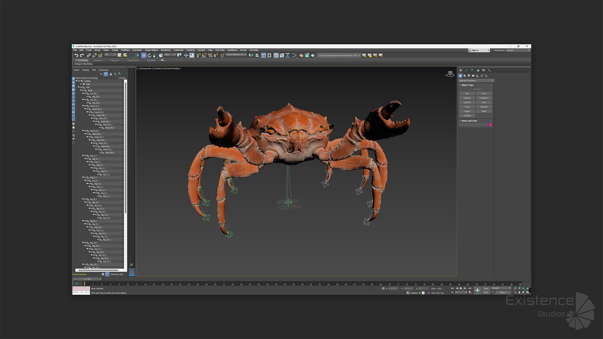 Royal Crab - King Sebastian - Low Poly Realistic 3D Model - Rigged ...