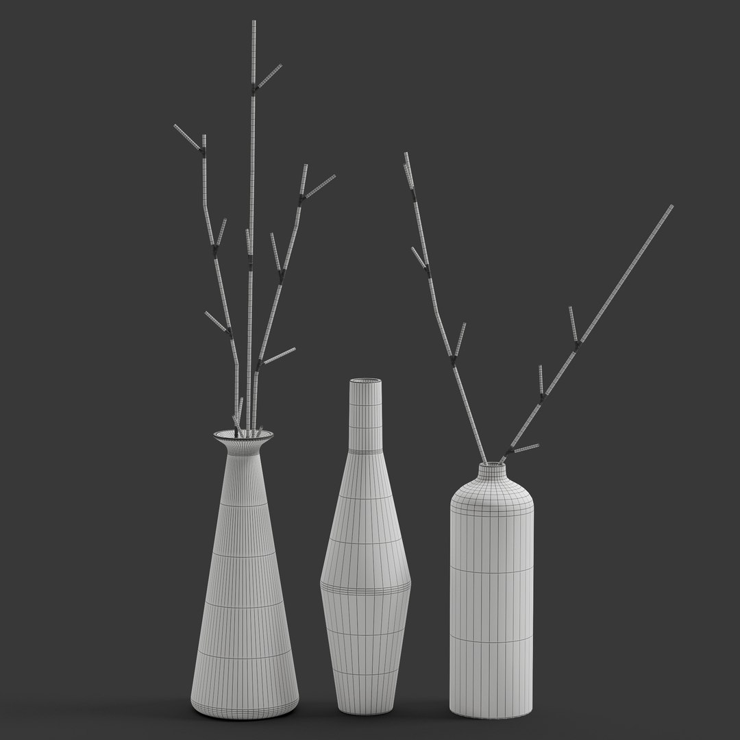 Decor Set 10 Vases 3D Model - TurboSquid 2056709