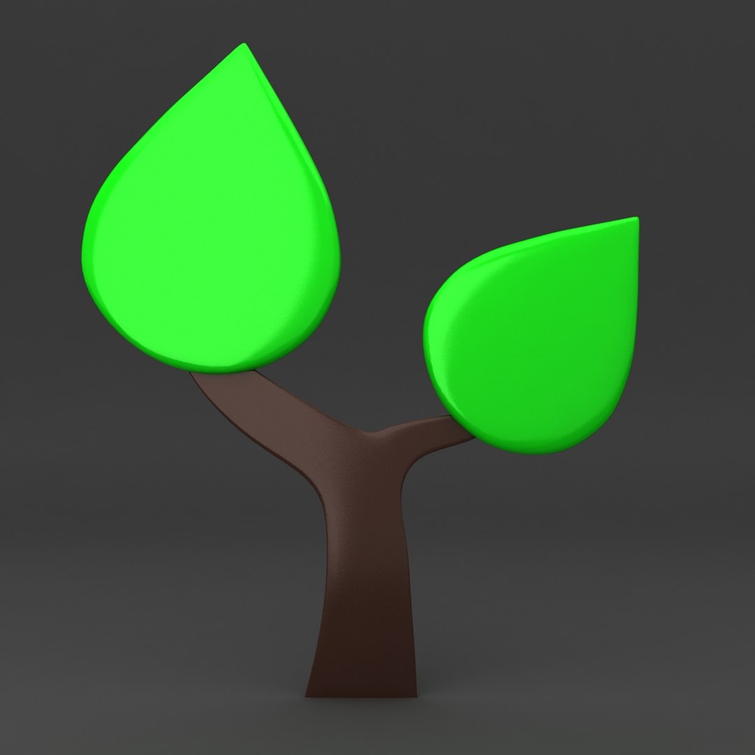 3d max cartoon tree