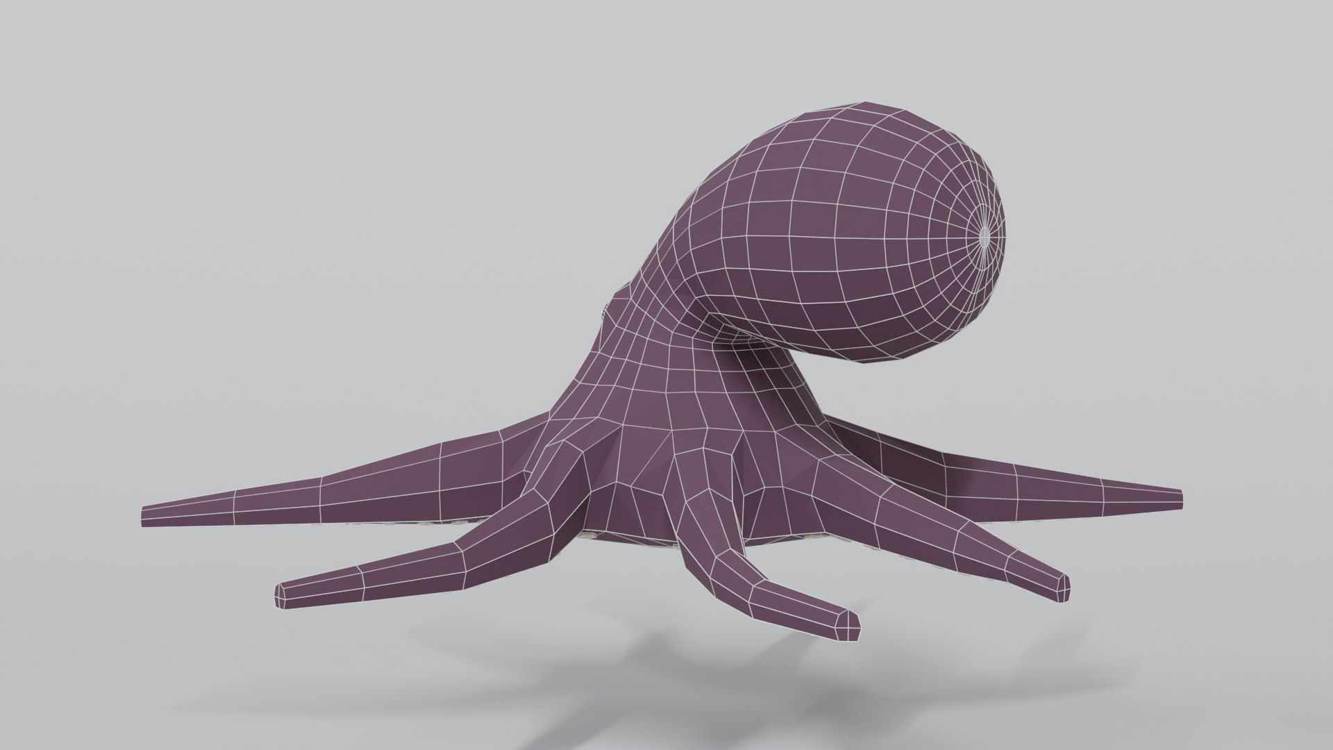 Octopus Cartoon 3D Model - TurboSquid 1663551