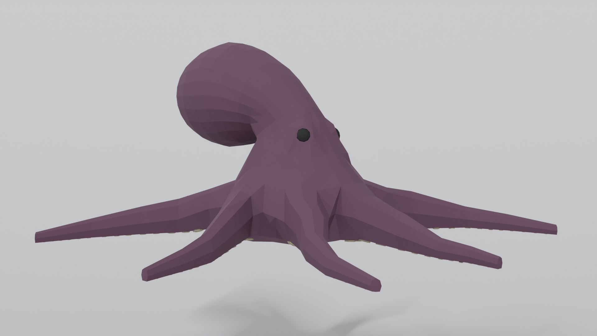 Octopus Cartoon 3D Model - TurboSquid 1663551