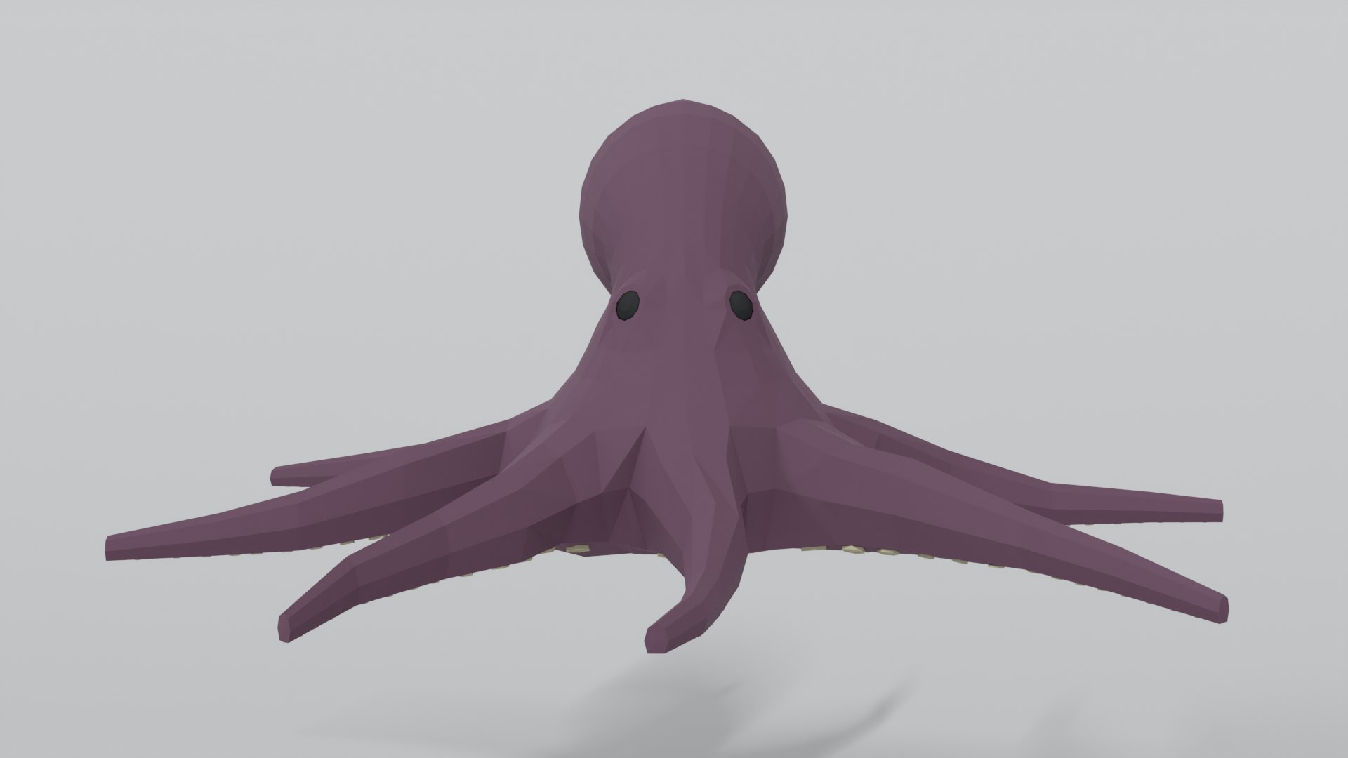 Octopus Cartoon 3D Model - TurboSquid 1663551