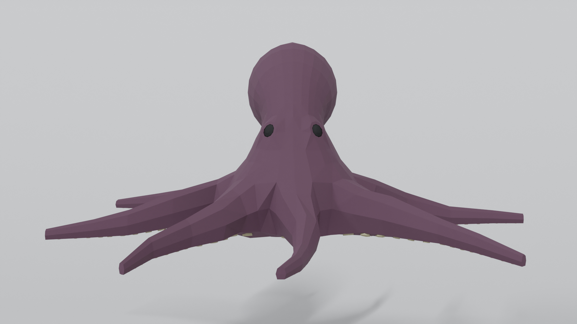 Octopus cartoon 3D model - TurboSquid 1663551