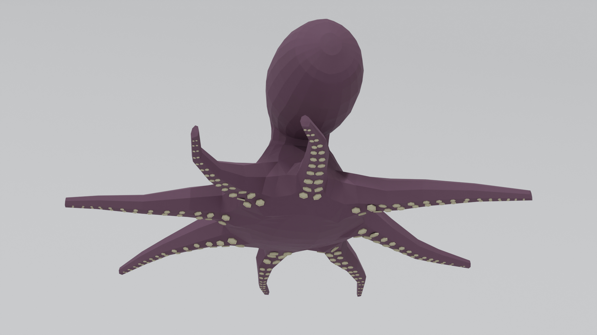 Octopus cartoon 3D model - TurboSquid 1663551