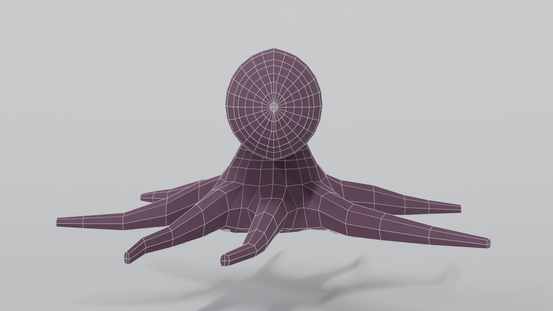 Octopus Cartoon 3D Model - TurboSquid 1663551