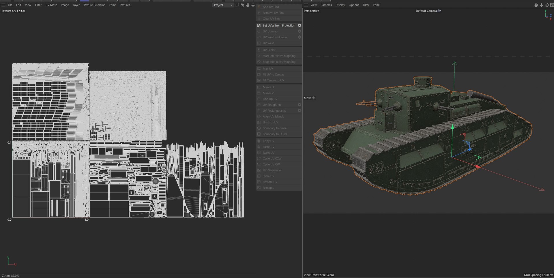 3D Model Medium Mark C Medium Tank - TurboSquid 2353142