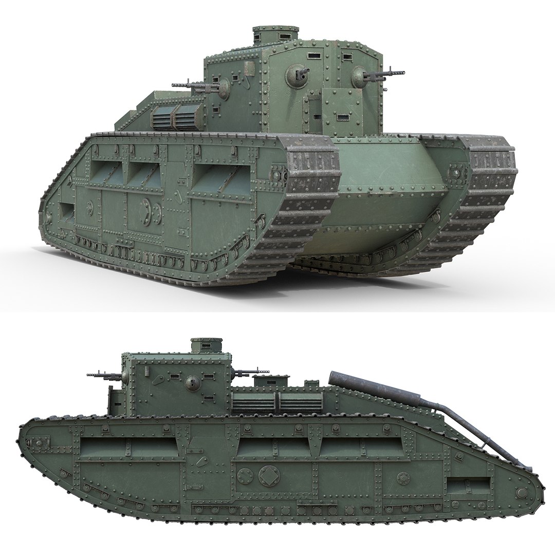 3D Model Medium Mark C Medium Tank - TurboSquid 2353142