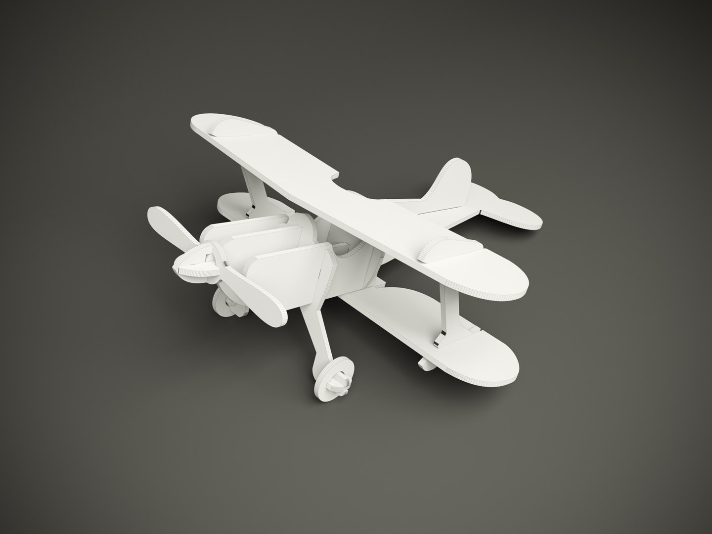 3D Wood Aircraft Model For Cnc Machine - TurboSquid 2011871