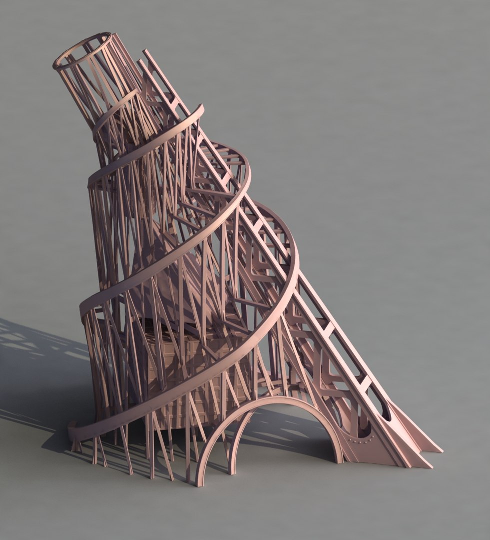Monument Tower Tatlin S 3d Model