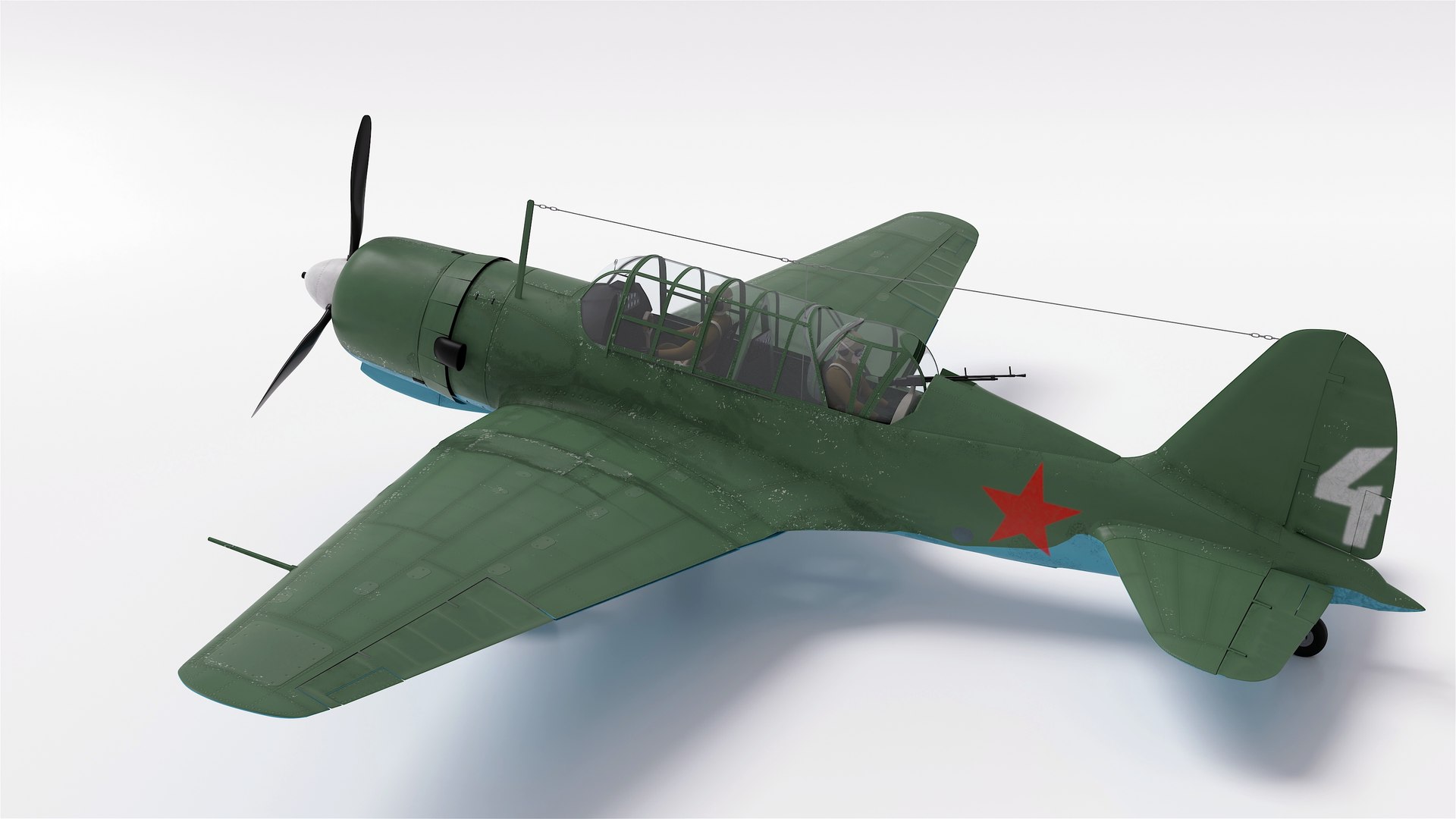 3D Model Sukhoi Su-2 - TurboSquid 1841620