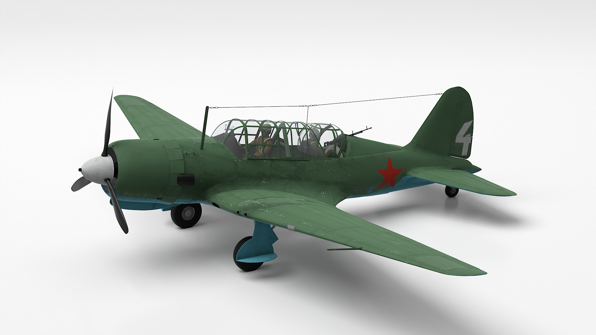 3D Model Sukhoi Su-2 - TurboSquid 1841620