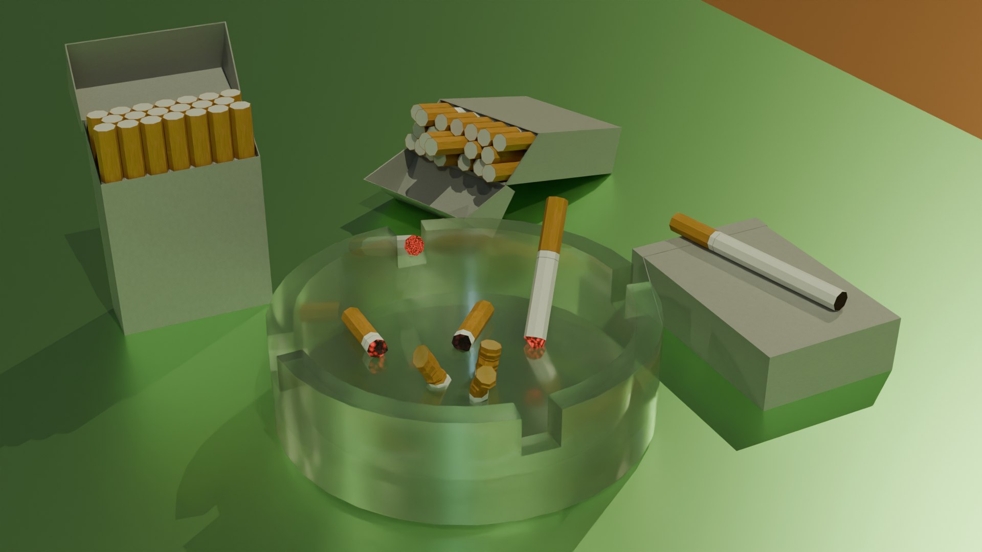 Pack Of Cigarettes 3D Model - TurboSquid 2278522