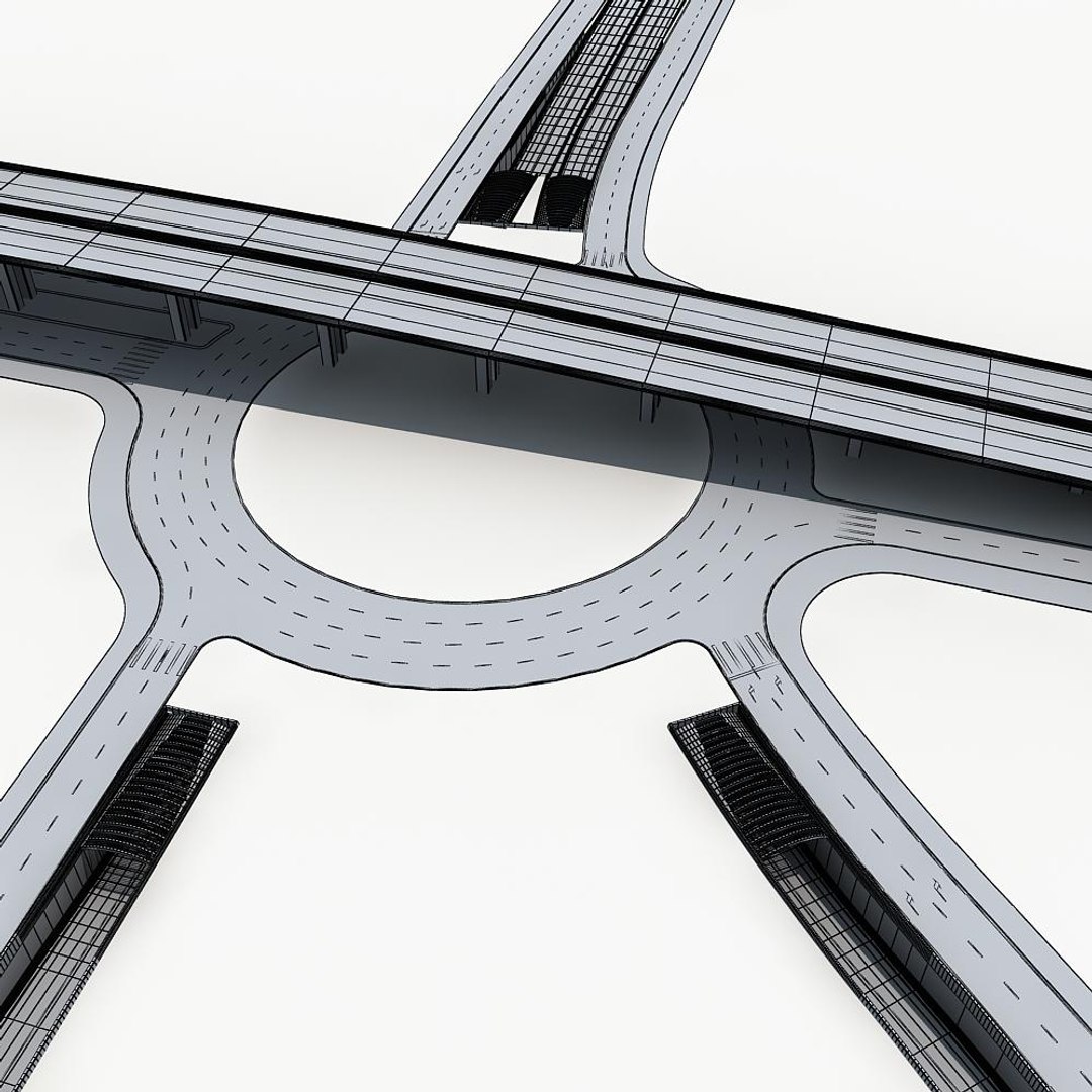 Highway Road Way 3d Max