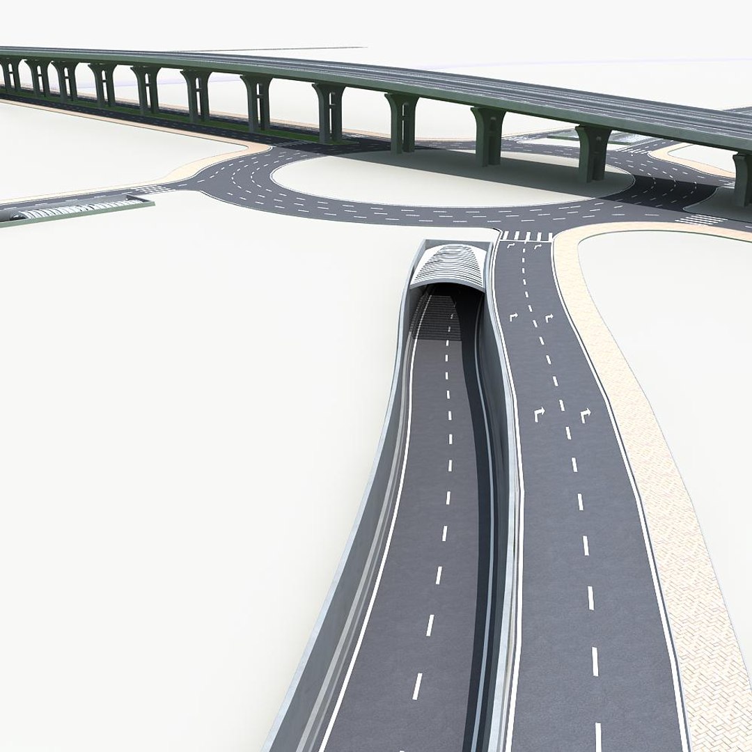 Highway Road Way 3d Max