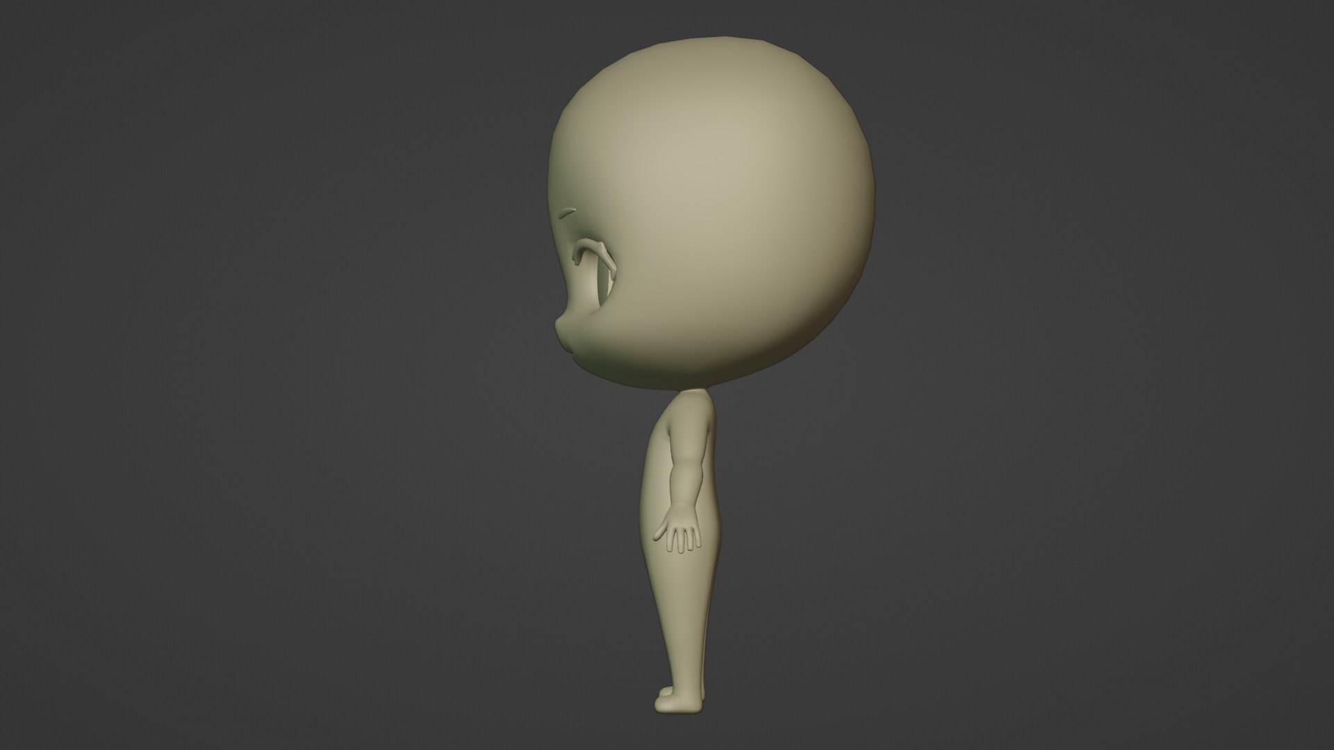 3D Chibi Character Base Model - TurboSquid 2392964